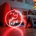 Fox Neon Sign Orange Fox Wall Art LED Wall Light for Living Room Kids ...