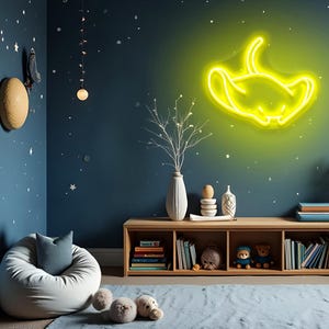 Cute Ocean Stingray LED Neon Sign, Blue Stingray LED Wall Light ...