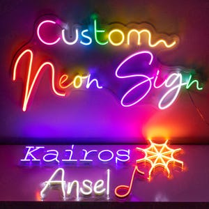 Custom Name Neon Sign - Personalized Letters LED Neon Signs With ...