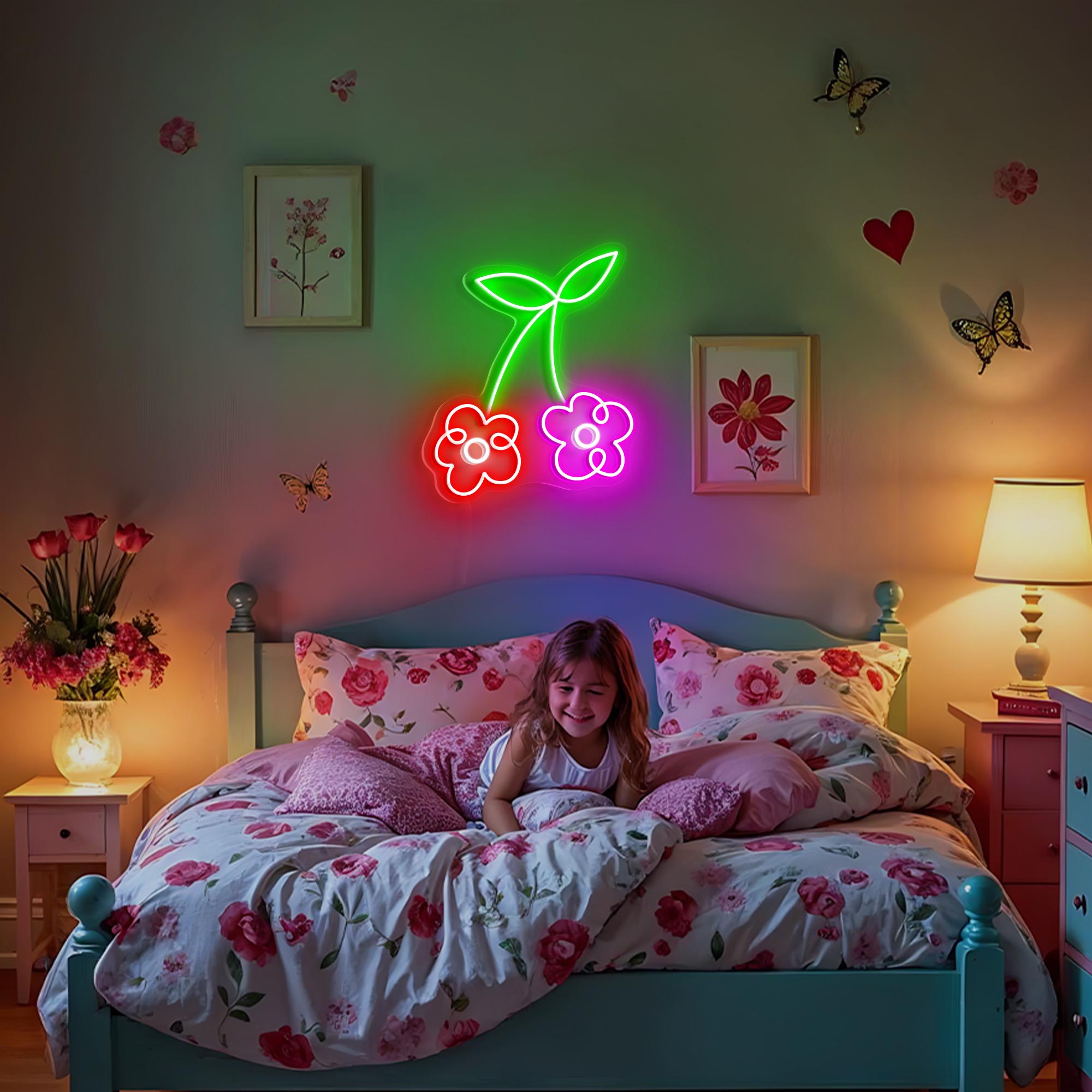 Cherry Blossom Neon Sign Custom Sakura LED Neon Light Iconic Japanese ...