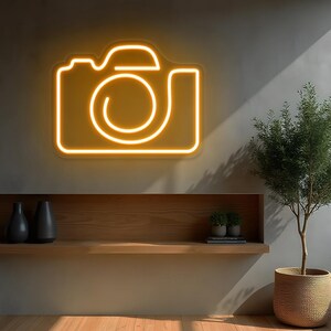 Camera Neon Sign, Camera Led Light, Photo Studio Wall Decor, Photo ...
