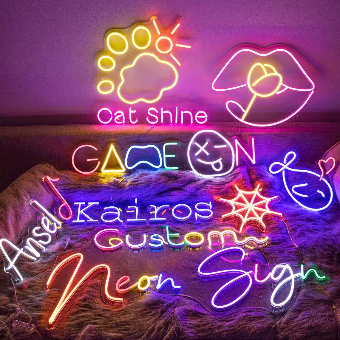 Hibiscus Neon Sign Hibiscus Flower LED Neon Light Hawaii Tropical ...