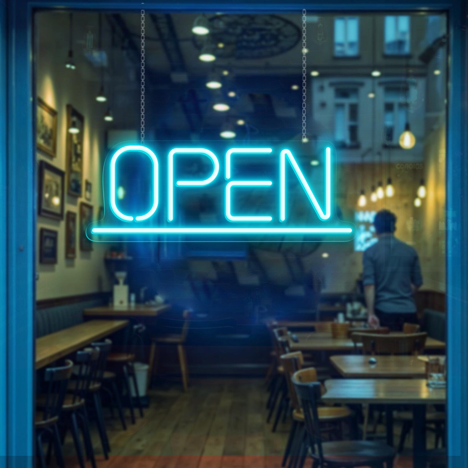 Open Neon Sign Custom Text LED Neon Light for Business Decor Welcome ...