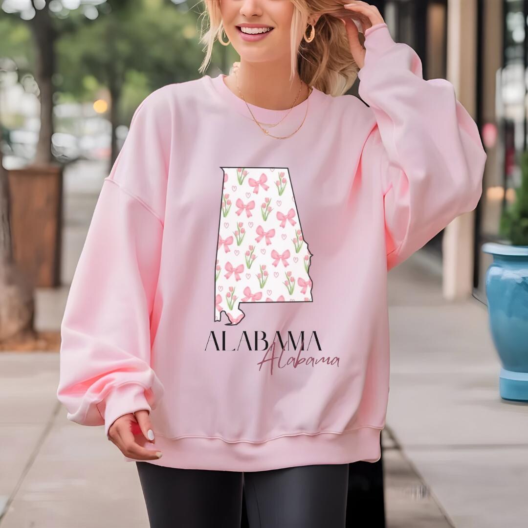 Alabama Coquette, Coquette Style, Cottage Core, Alabama Crewneck, Gift ...