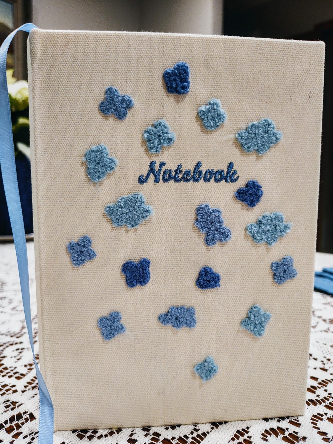 Embroidered Daisy Notebook, Journaling, Note Taking, Desk Decor ...