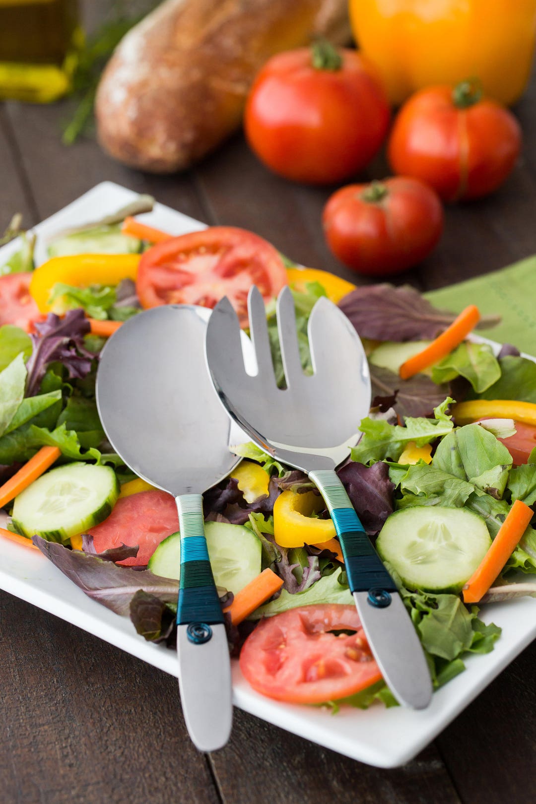 Serving Set - Salad and Pasta Set - Mermaid Kitchen Decor - Etsy