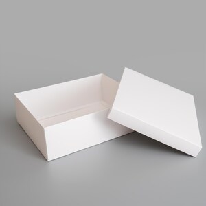 10pcs White Empty Gift Boxes Wide Range of Sizes, Holiday Gift Boxes ...