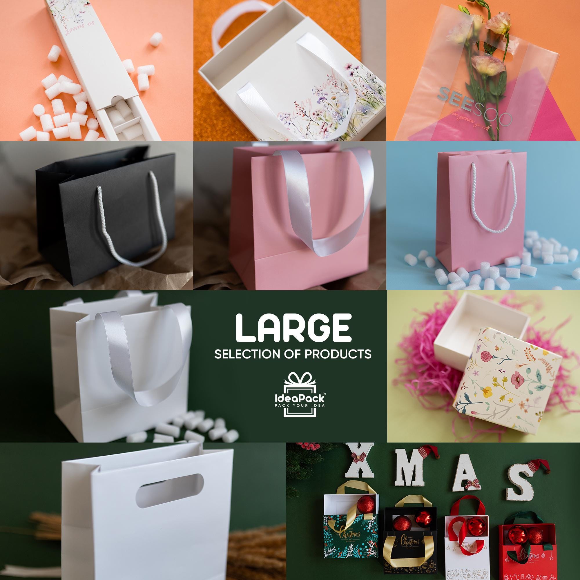 100pcs White Plastic Packaging Bags Wraping for Your Products ...