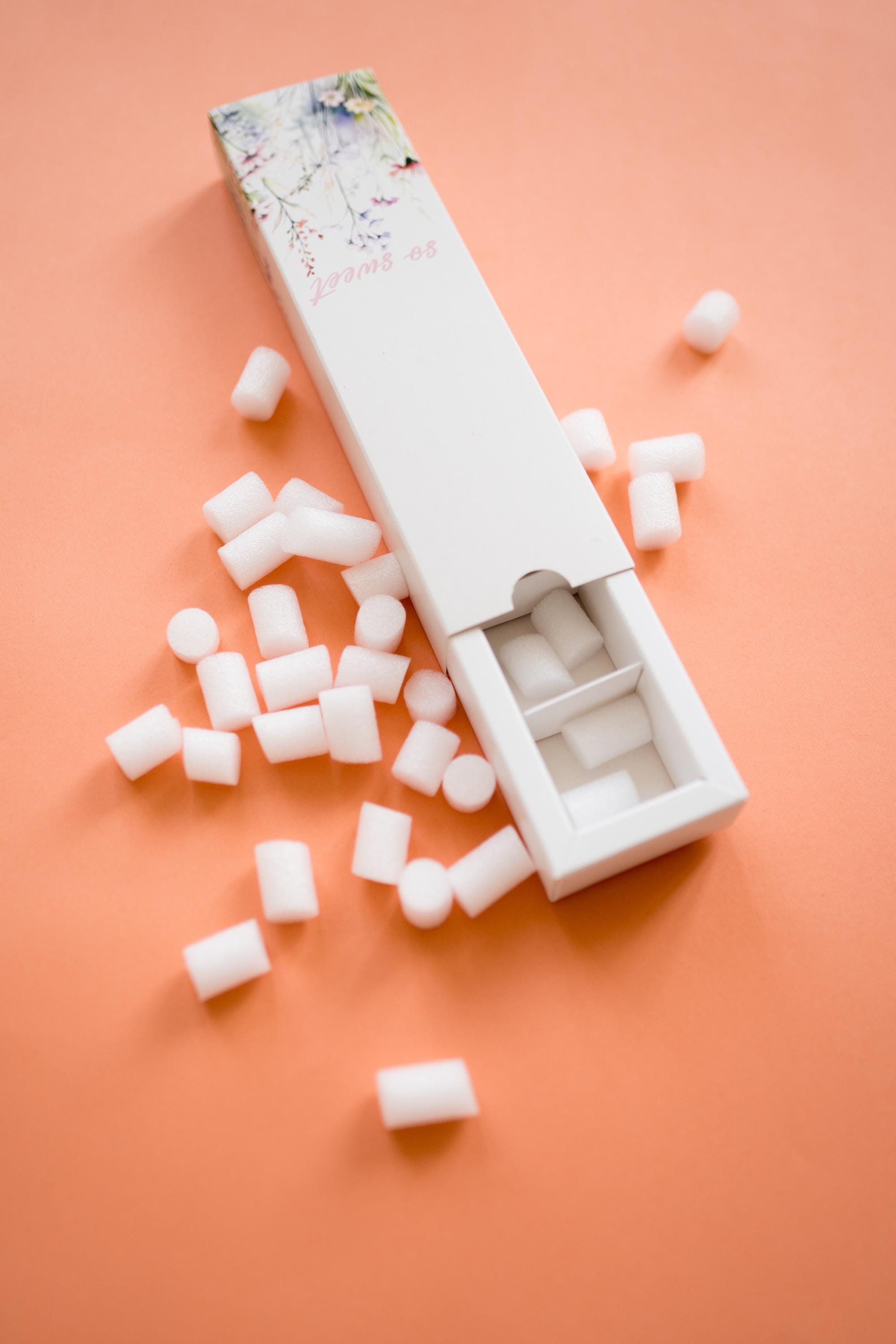 50psc Empty Slide Boxes With Sections for Candies, Cardboard Boxes With ...