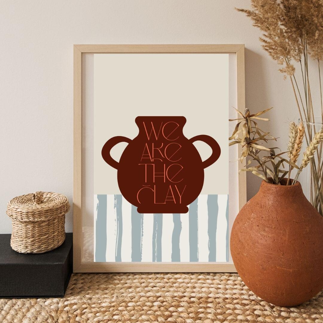 We Are the Clay | Digital Download Christian Wall Art | Minimalist ...