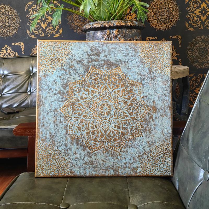 Mandala Canvas - Etsy