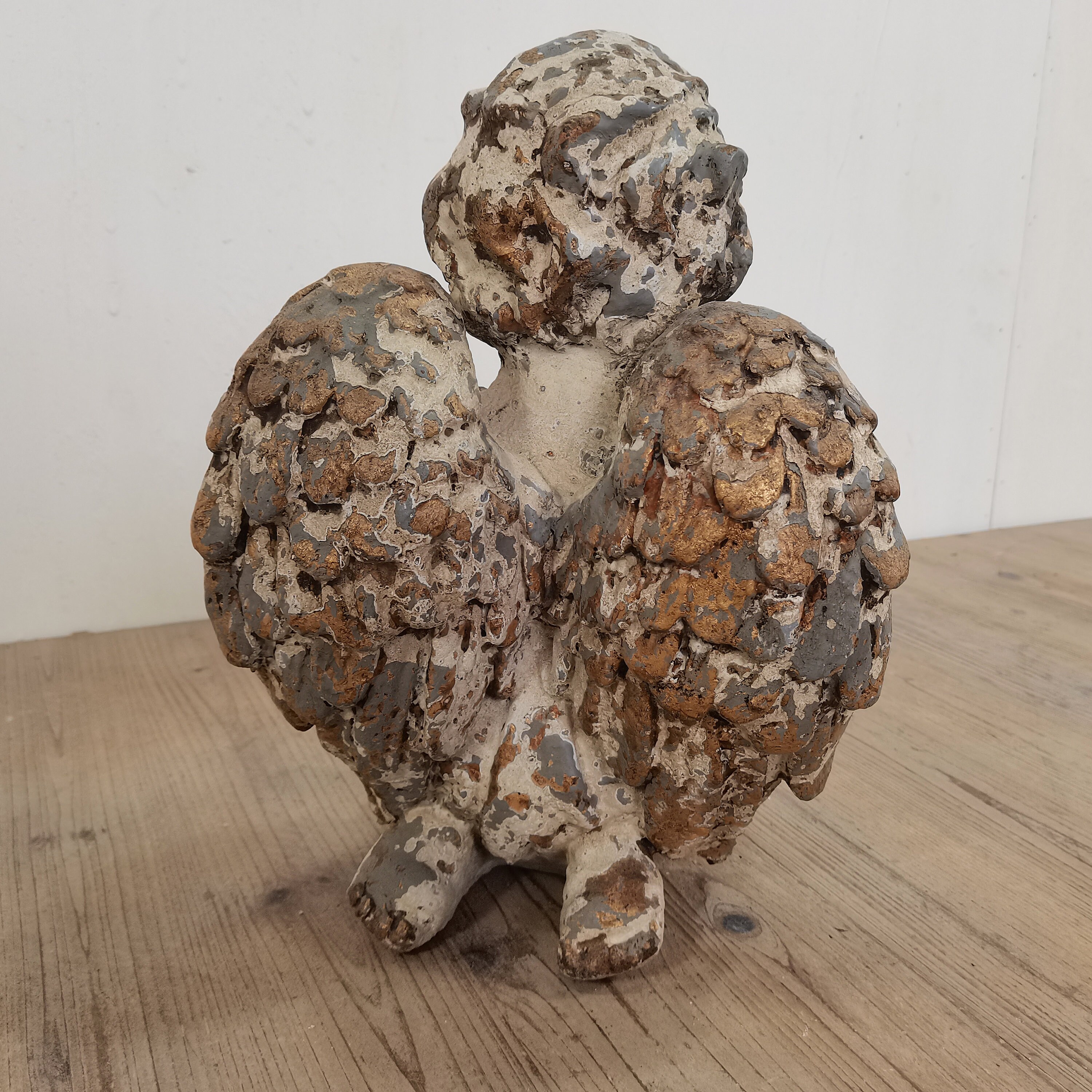 Vintage Angel Statue Decor Rustic Praying Angel Sculpture for Home and ...