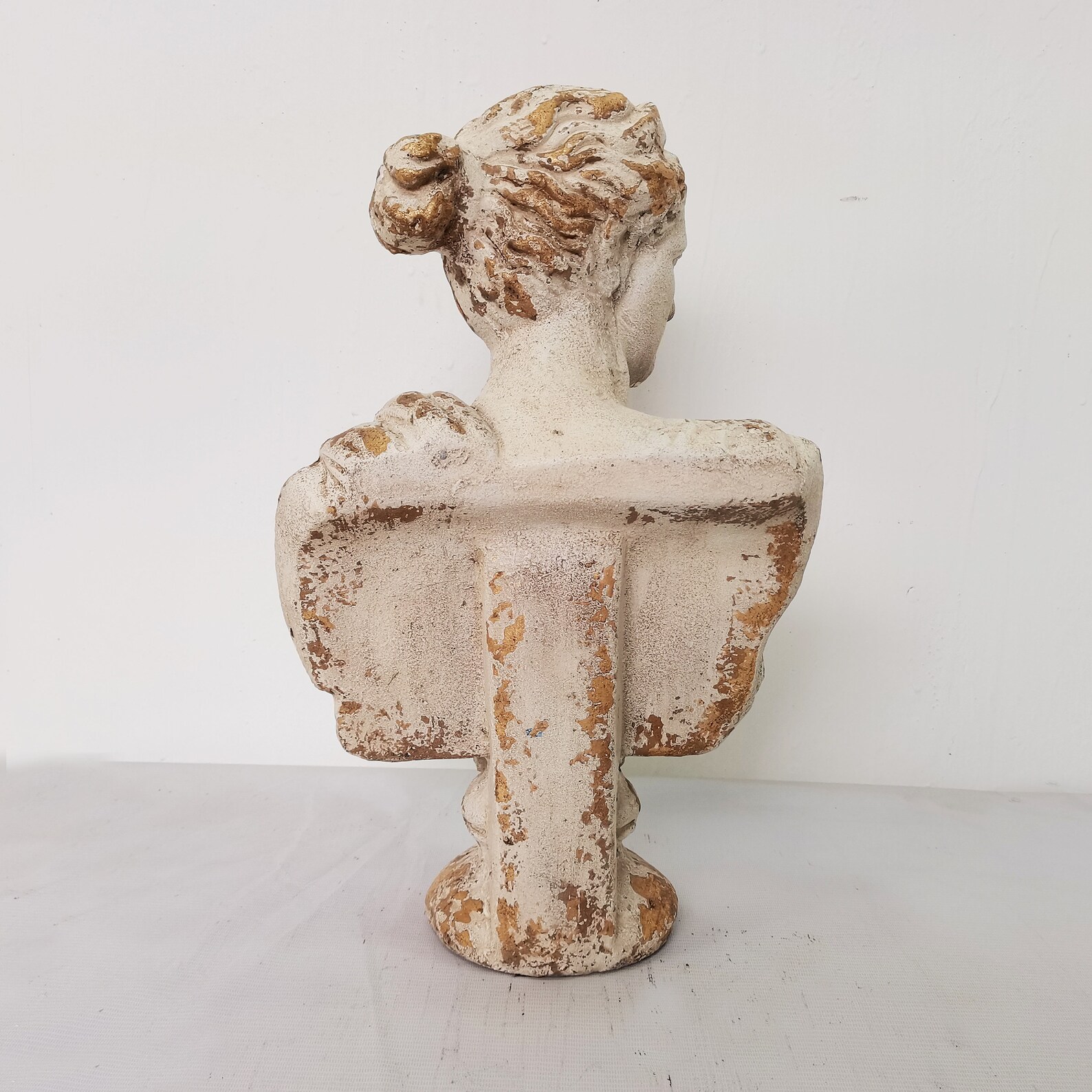 Antique Greek Bust Sculpture Rustic Female Bust Statue Handmade Gypsum ...