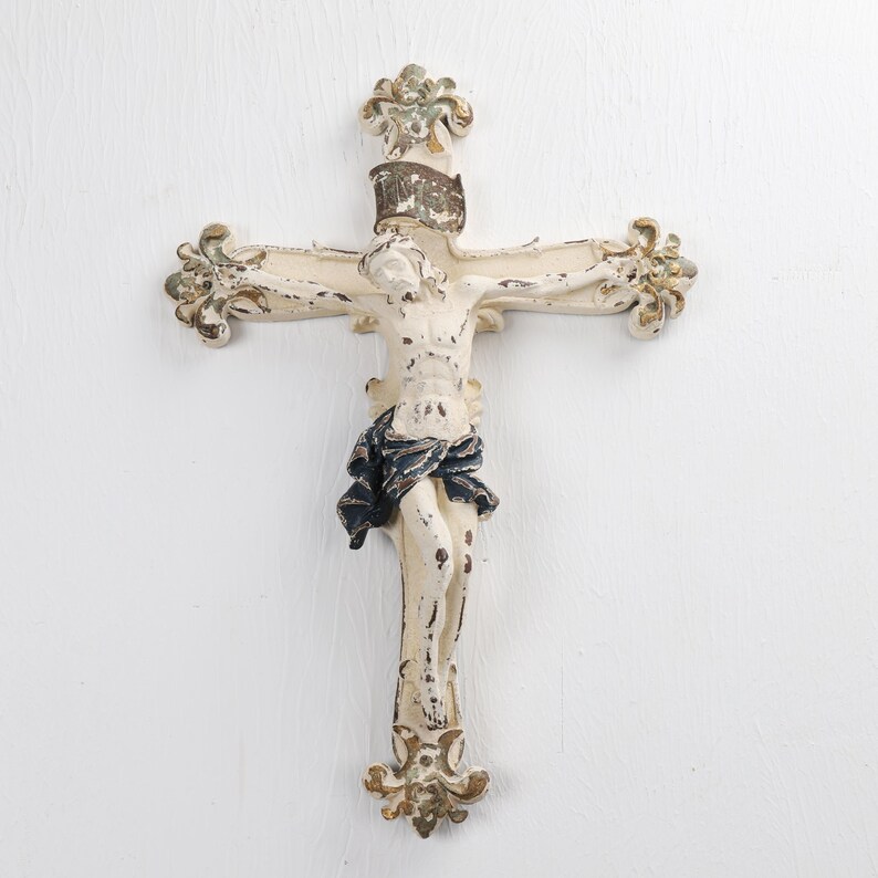 Vintage French Jesus Wall Cross: Catholic Home Decor - Etsy