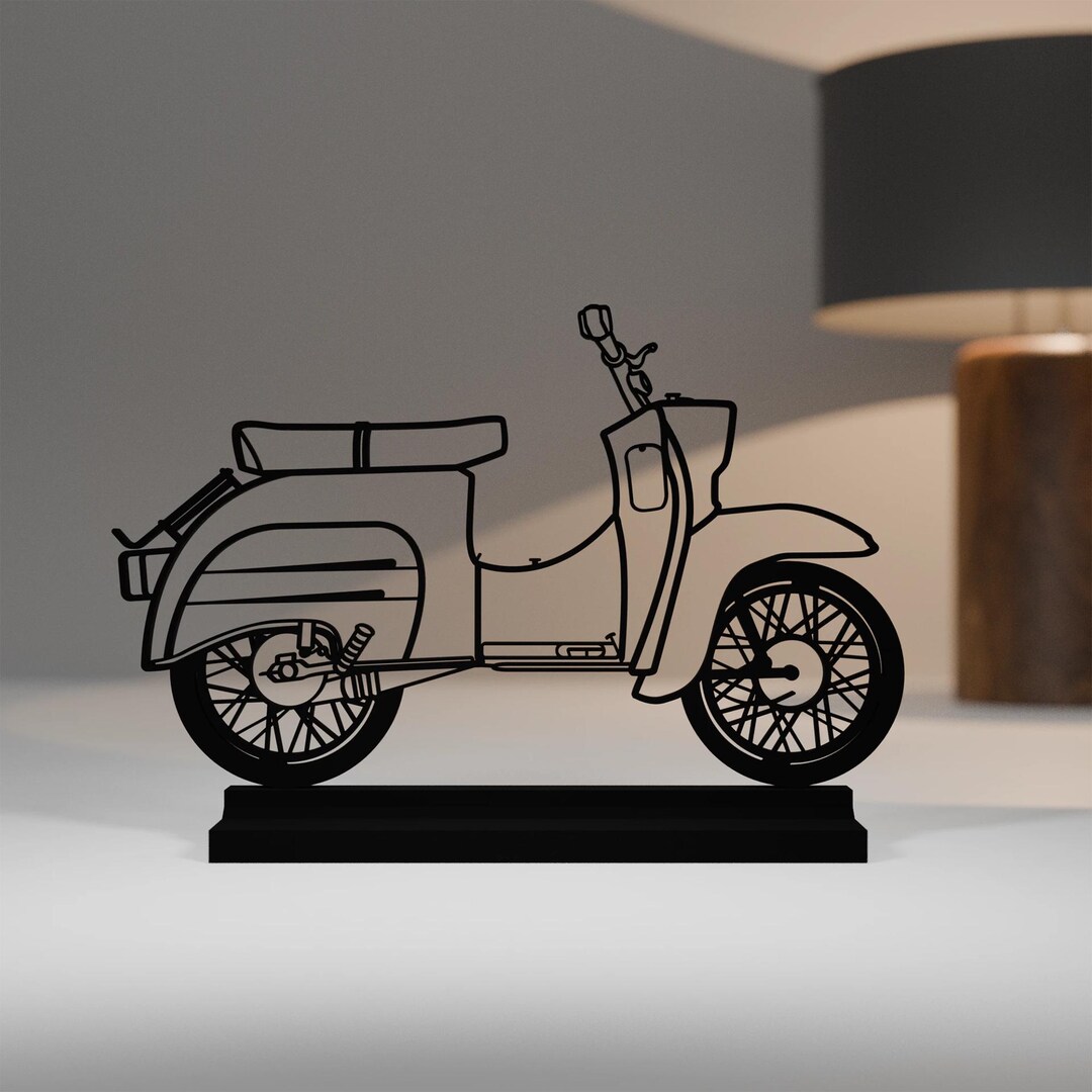 Simson Schwalbe Model, 3d Print, Gift for Moped Lovers, Silhouette, AAA ...