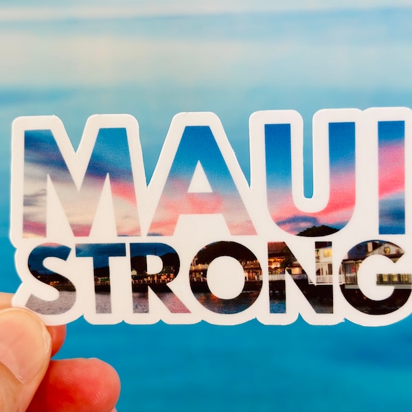 Maui Strong Sticker - Etsy