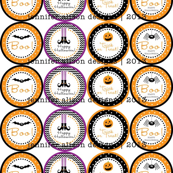 Halloween Cupcake Toppers - Etsy