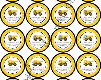 INSTANT DOWNLOAD / Valentine's Day Pink Heart 2 Printable Party Circles ...