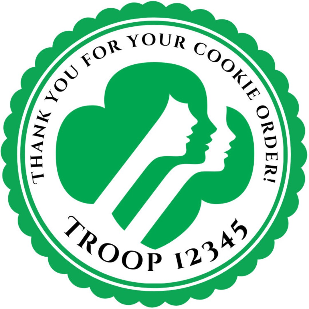 Girl Scout Cookie Stickers, Personalized Girl Scout Stickers, Girl ...