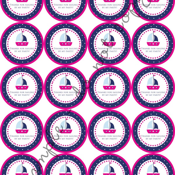 Sailboat Cupcake Toppers - Etsy