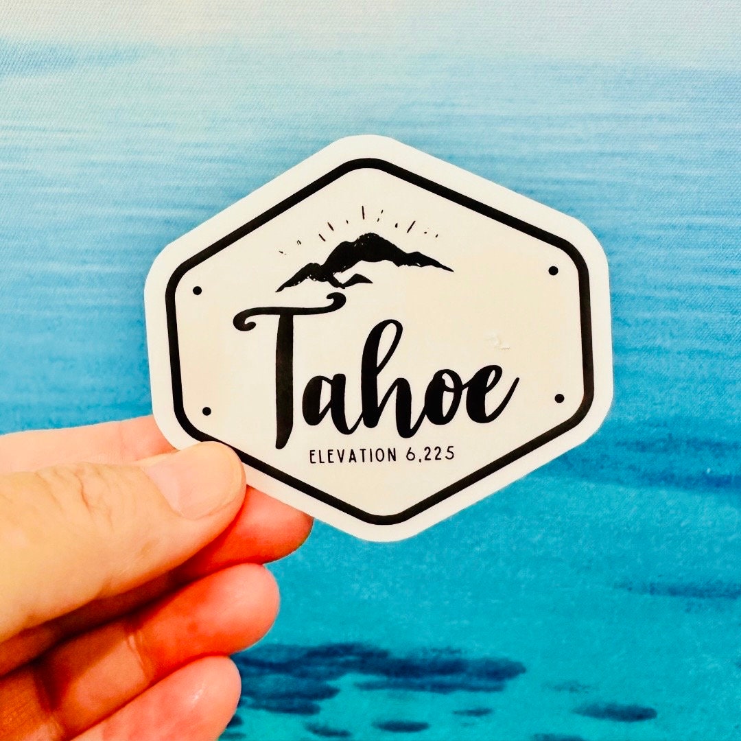 Lake Tahoe Elevation Sticker - Etsy