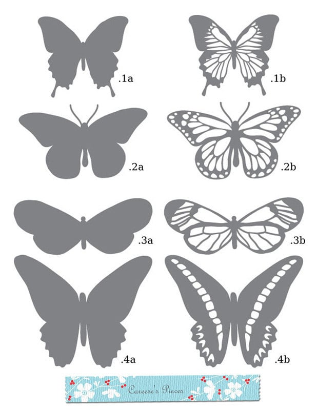 Butterflies SVG and DXF Files - Etsy