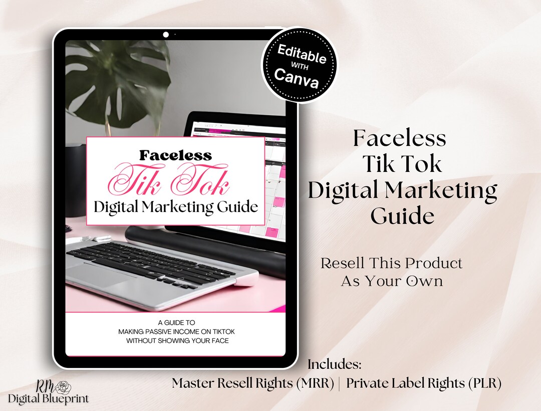 Tik Tok Digital Marketing Guide Master Resell Rights MRR and Private ...