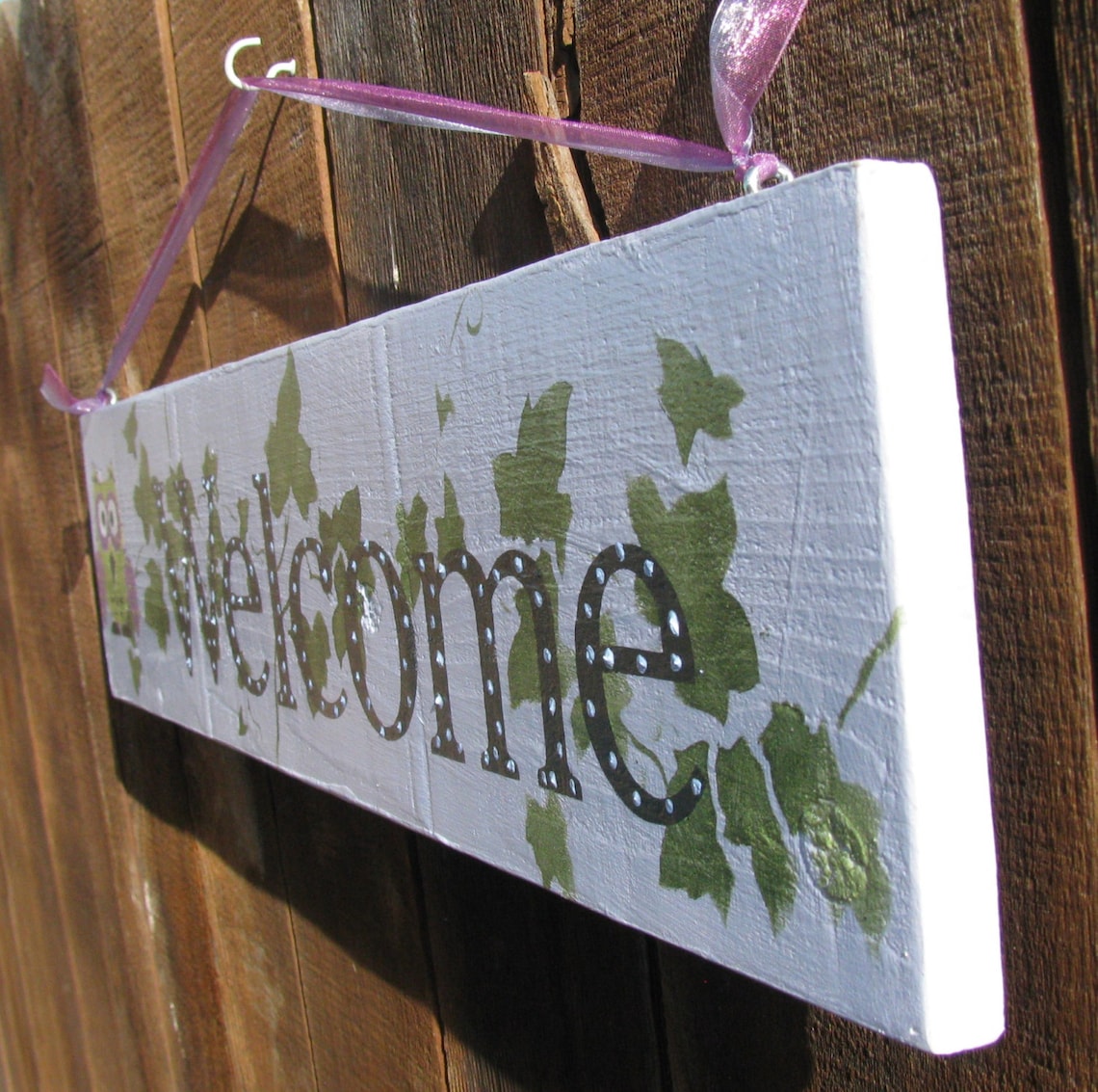 Owl Welcome Sign - Etsy