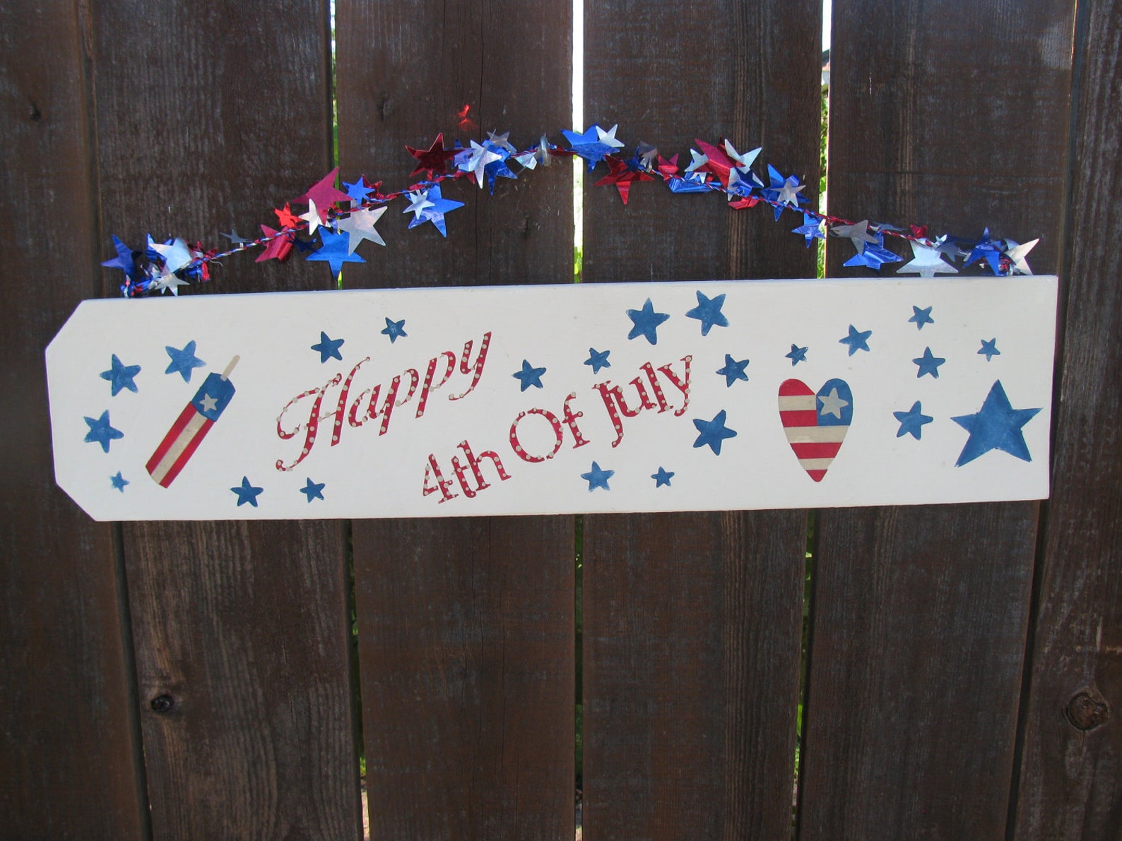 Happy 4th of July Sign - Etsy