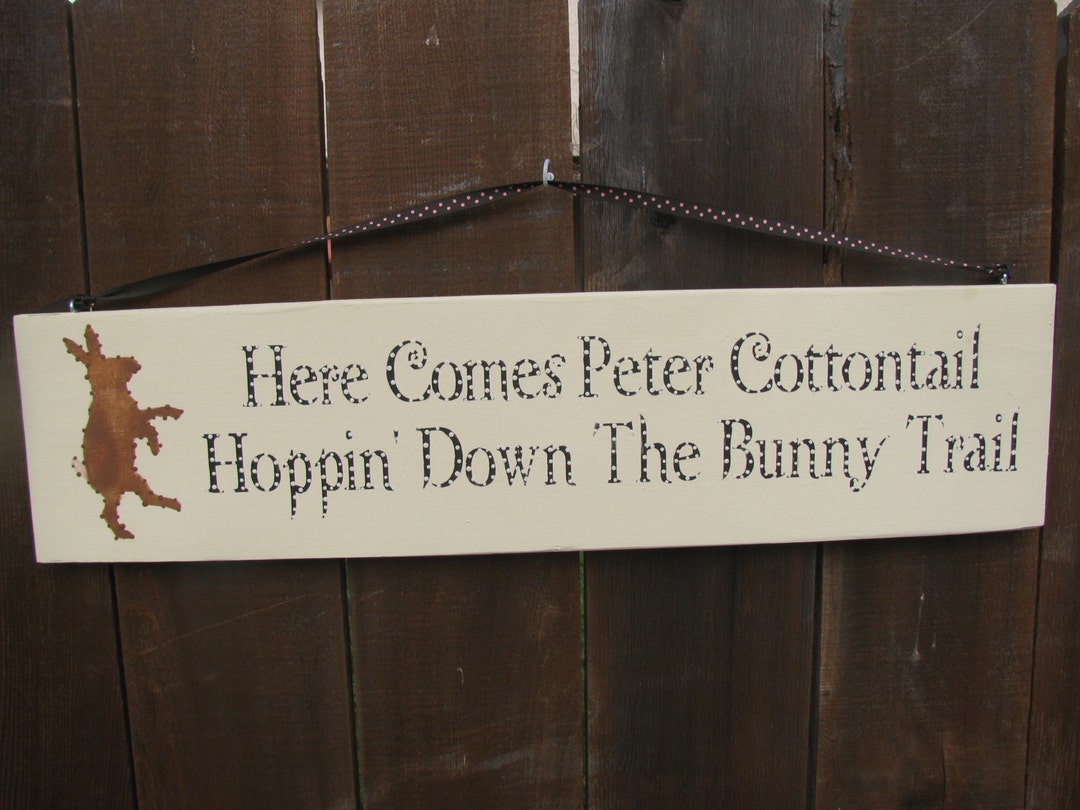 Bunny Sign - Etsy