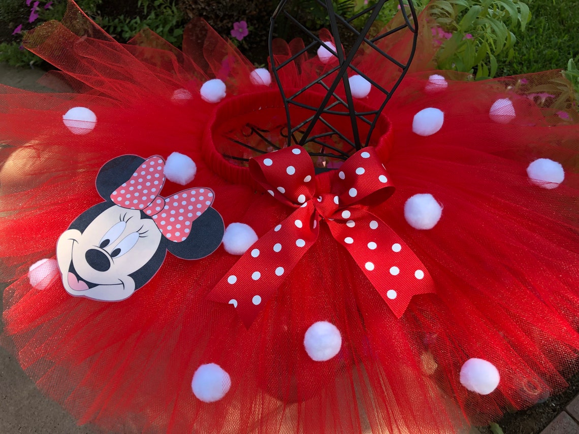 Minnie Mouse / Mickey Mouse Red Tutu - Etsy