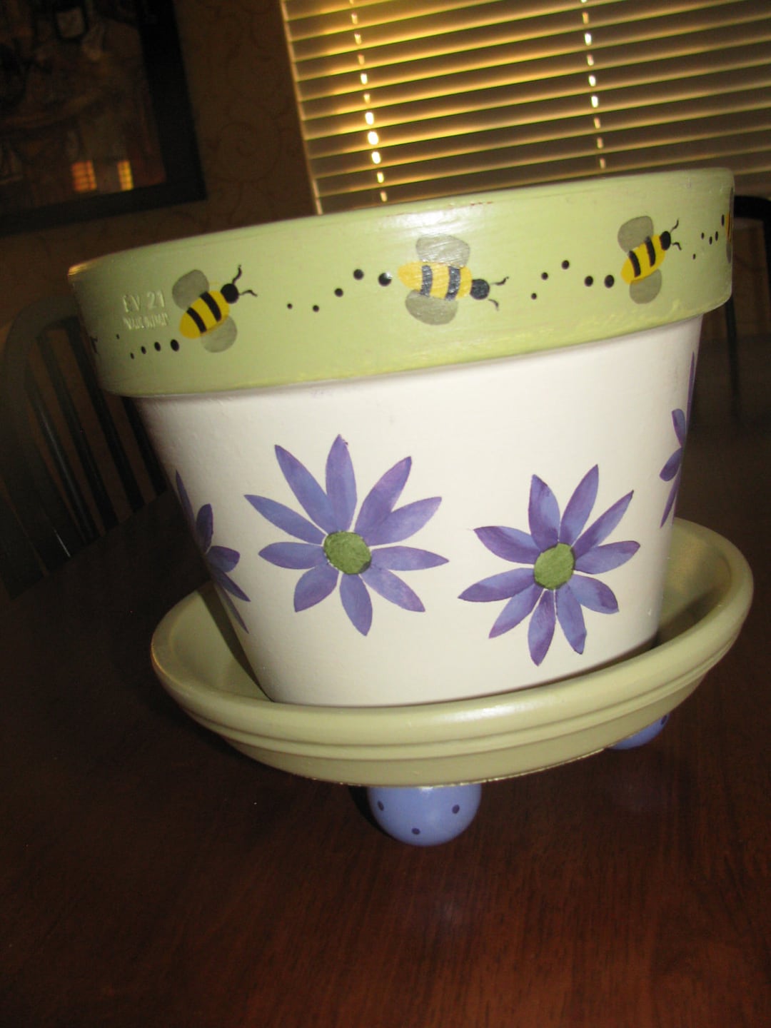 Daisy / Bee Flower Pot - Etsy