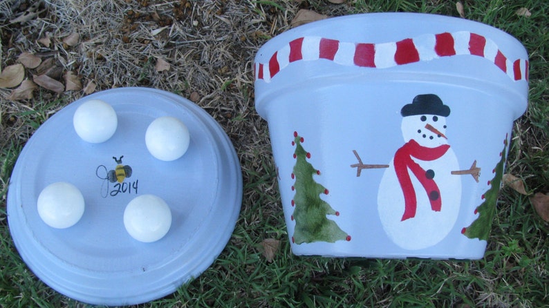 Snowman Planter - Etsy