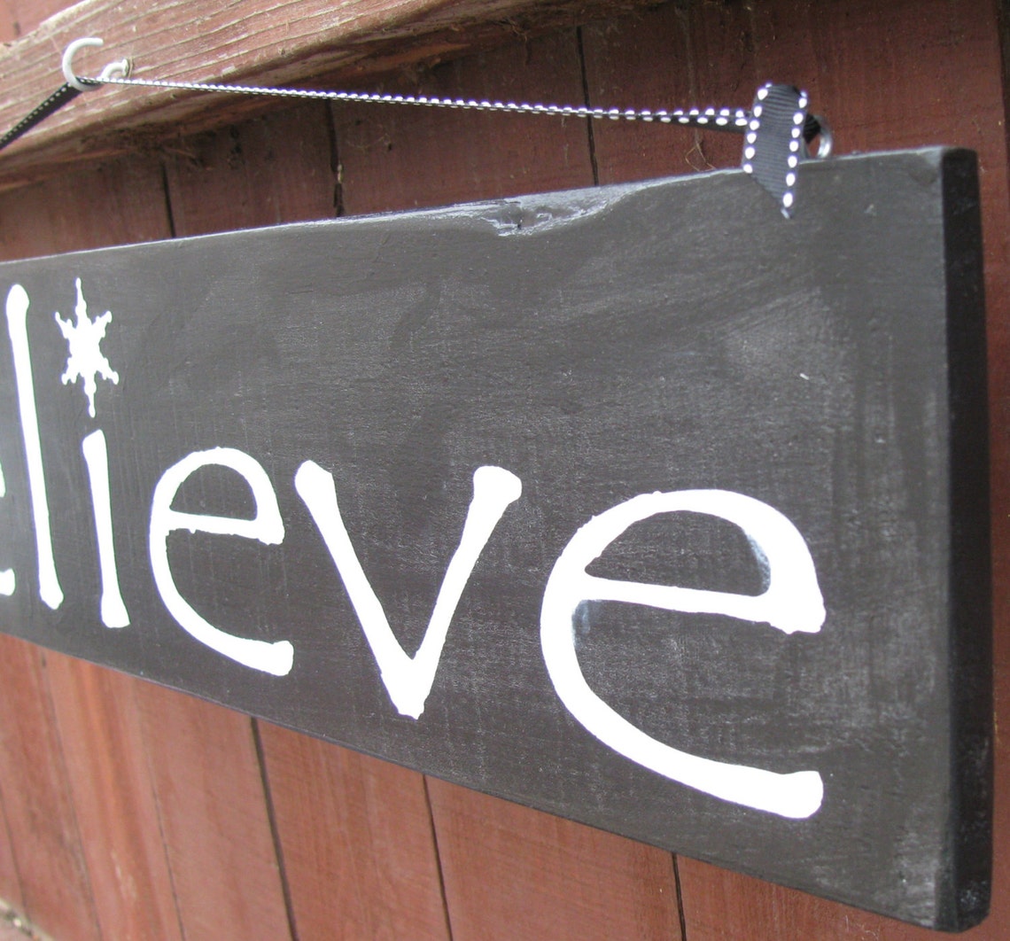 Believe Sign - Etsy