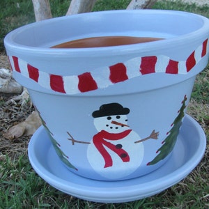 Snowman Planter - Etsy