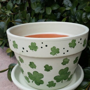 Shamrock Flower Pot - Etsy
