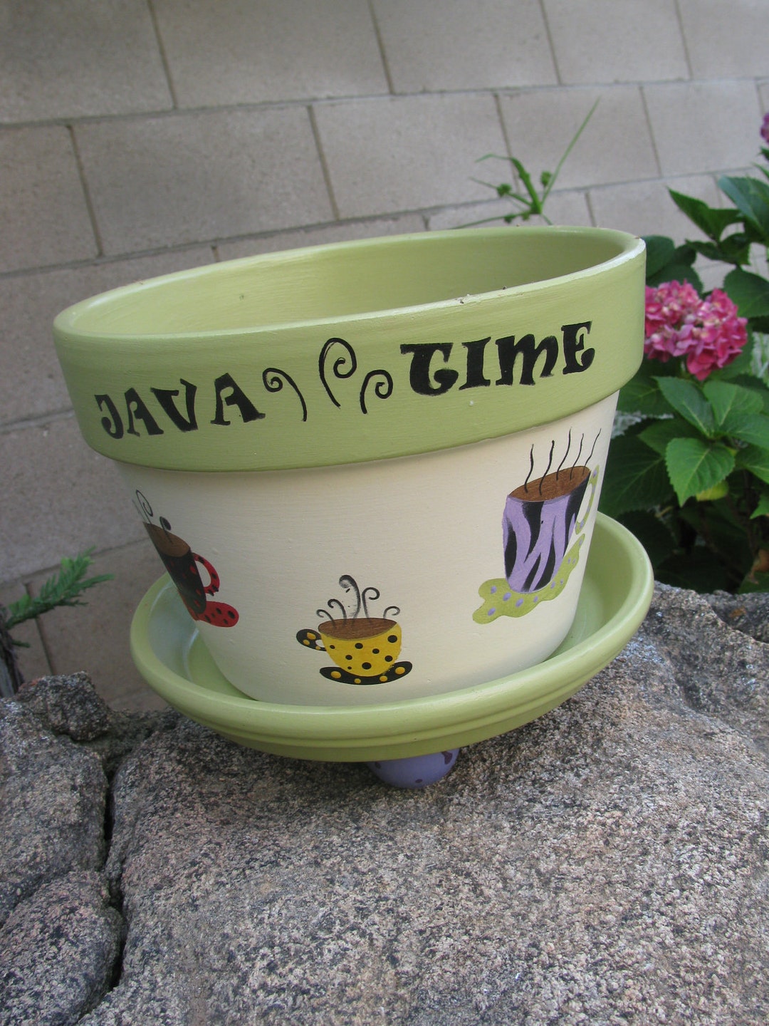 Java Time ... Flower Pot/planter - Etsy