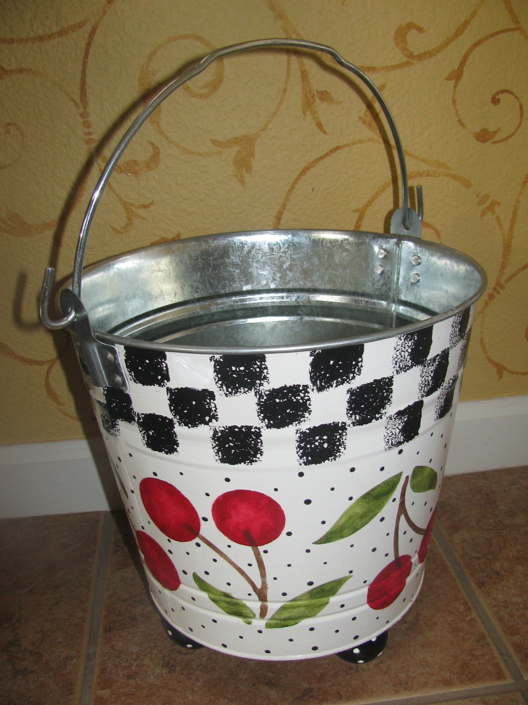 Bucket ...cherries - Etsy