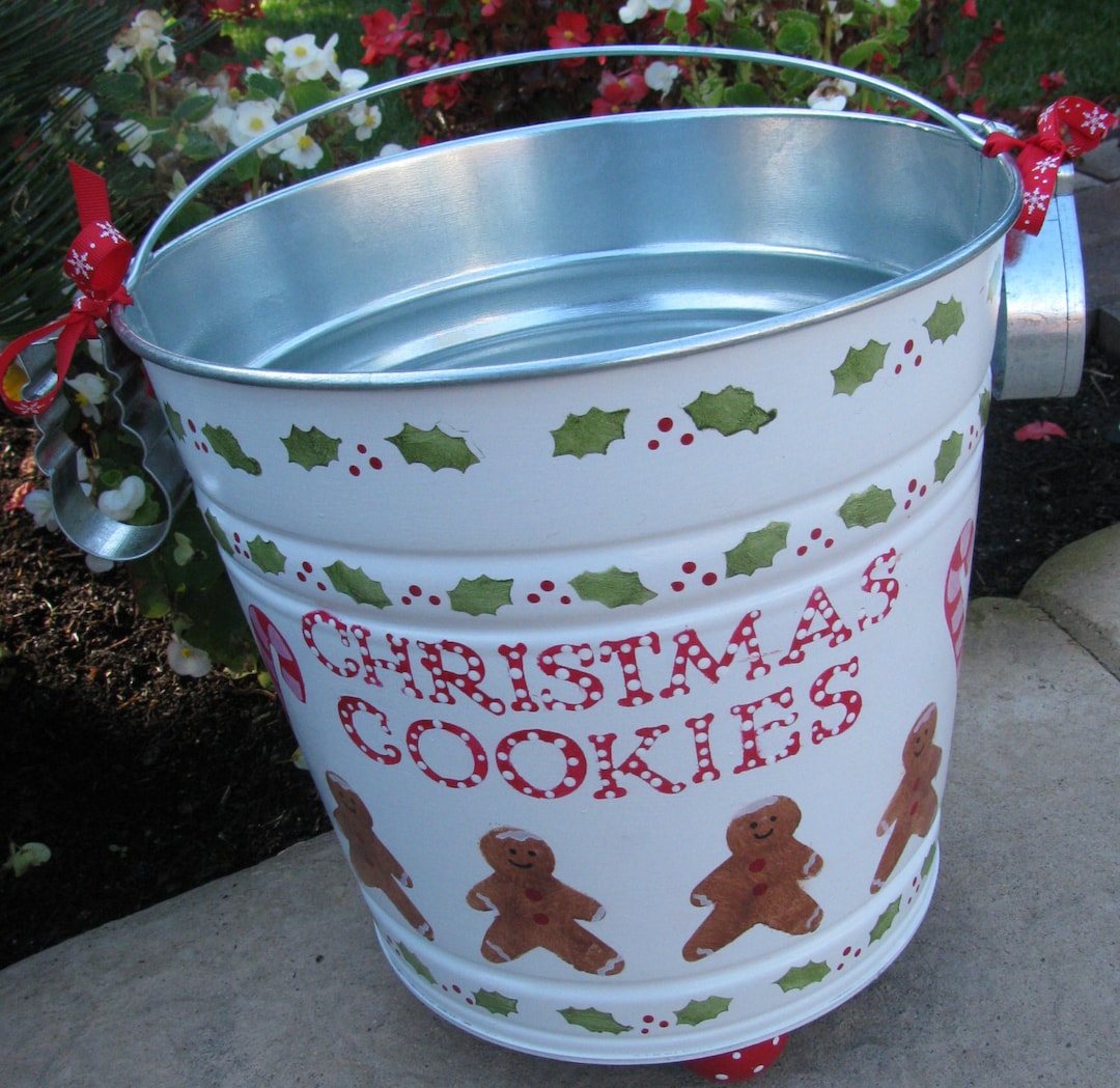 Christmas Cookies Bucket - Etsy