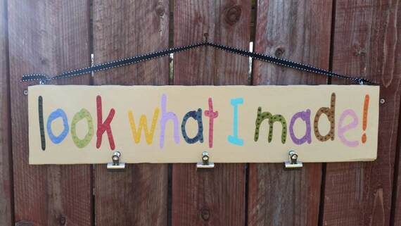 Kids Art Collection Hanging Sign - Etsy