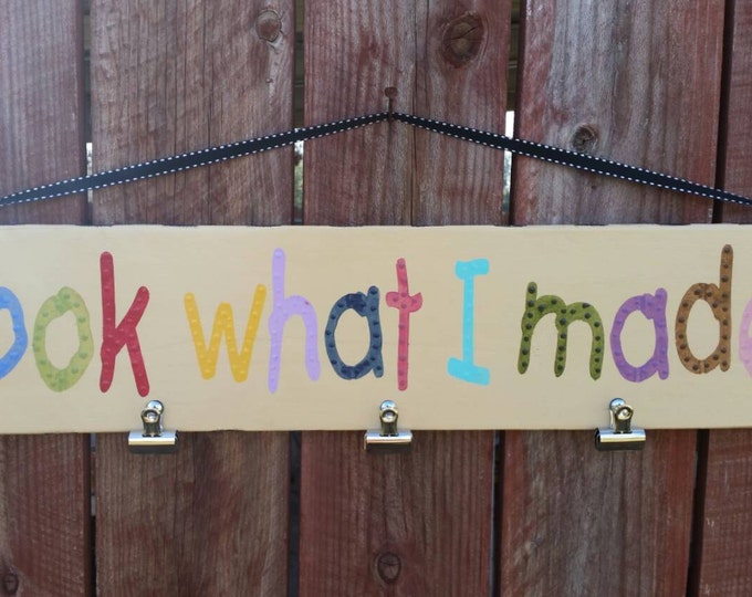 Kids Art Collection Hanging Sign - Etsy