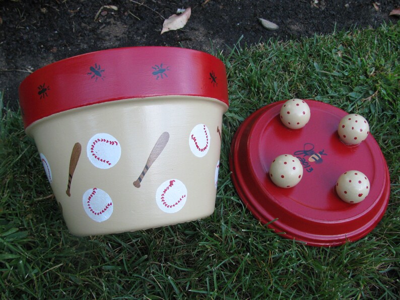 Baseball Flower Pot - Etsy