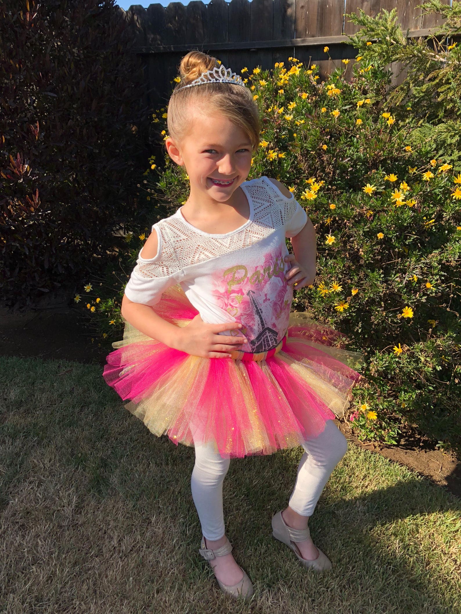 Princess Pink and Gold Tutu | Etsy