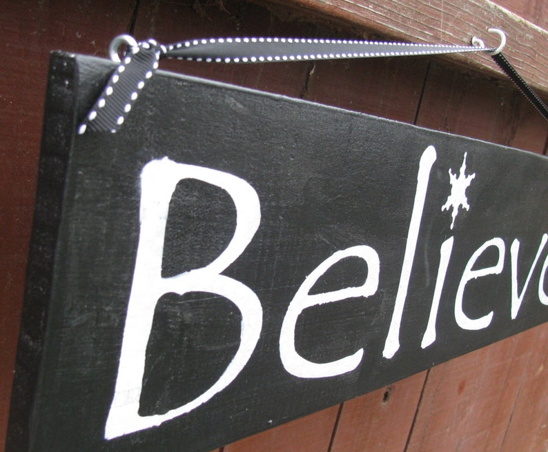 Believe Sign - Etsy