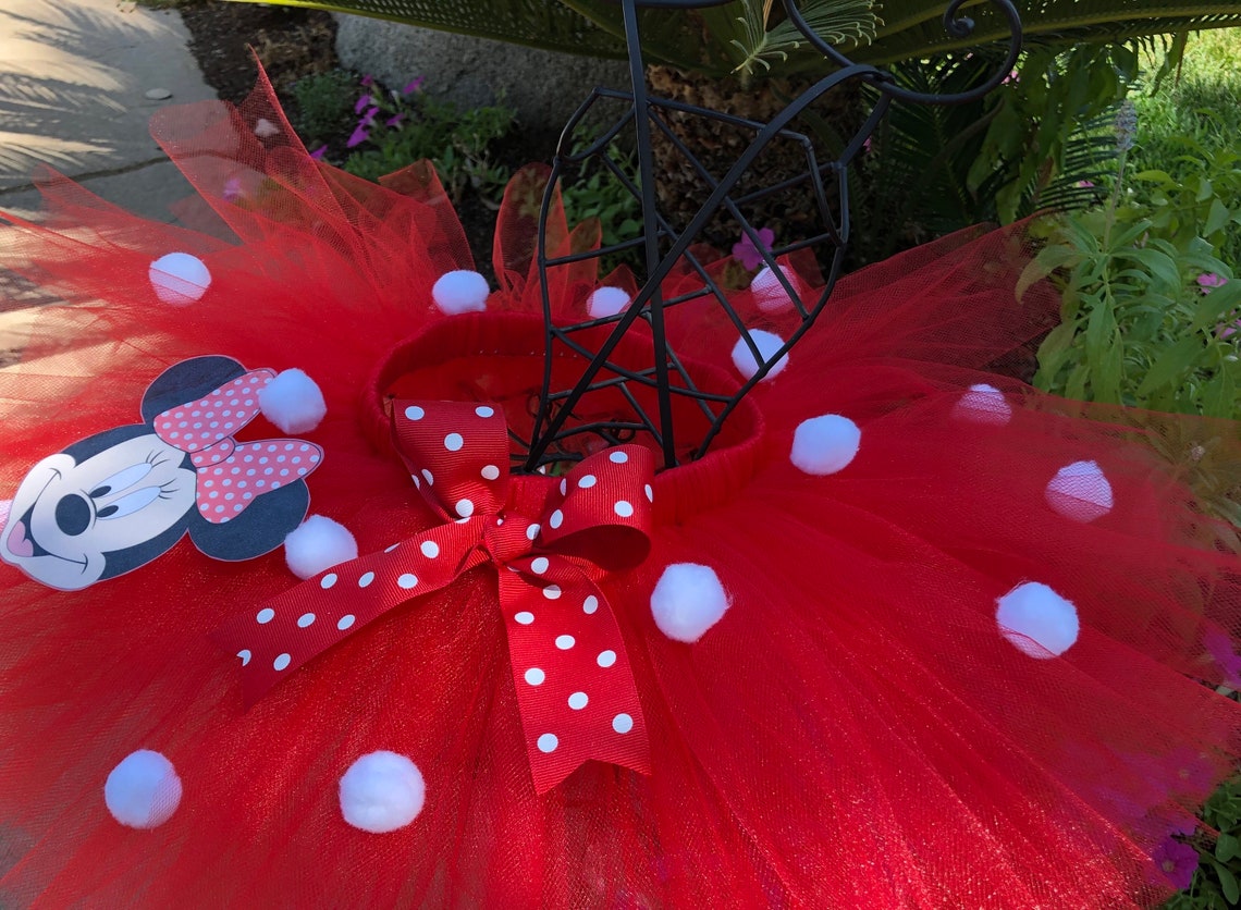 Minnie Mouse / Mickey Mouse Red Tutu - Etsy