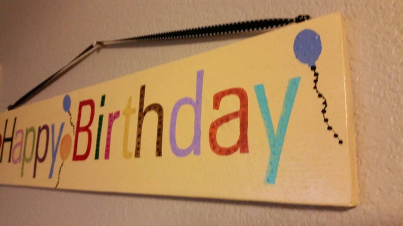 Happy Birthday Sign - Etsy