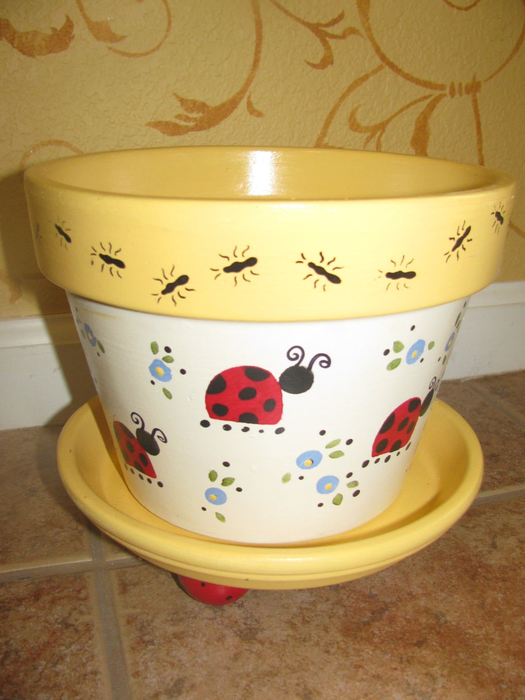 LADYBUG Flower Pot - Etsy