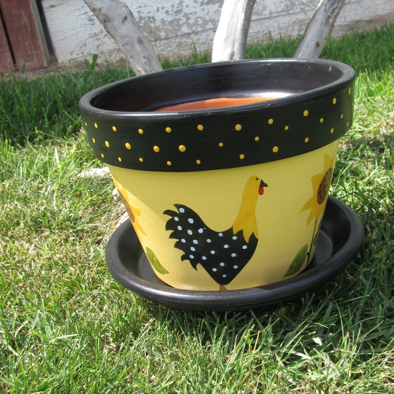 Chicken Planter Pot - Etsy