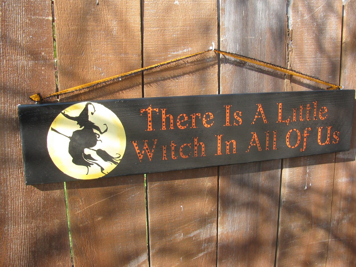 Halloween Witch Sign | Etsy