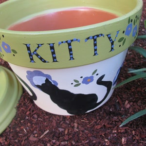 Kitty Flower Pot - Etsy